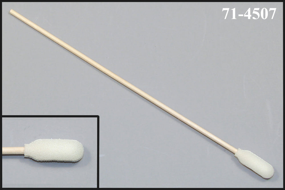 6” Foam Mitt Swab Over Cotton on Birch Wood Handle by Swab-its 71-4507
